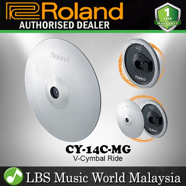 Roland CY-14C-MG 14 Inch V-Cymbal Crash Metallic Gray Sound Module (CY14CMG CY 124CMG) | Shopee ...