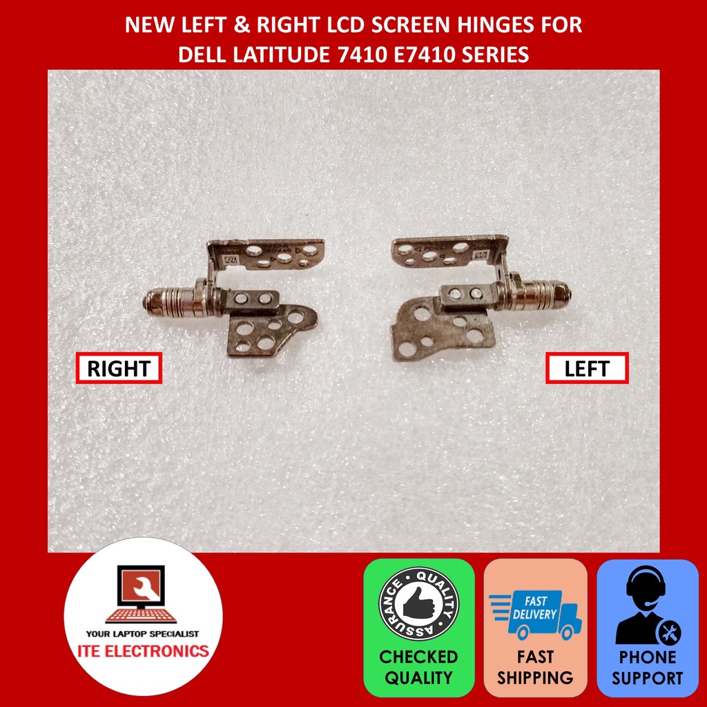 NEW DELL LATITUDE 7410 E7410 SERIES LEFT/RIGHT LCD SCREEN HINGES ...