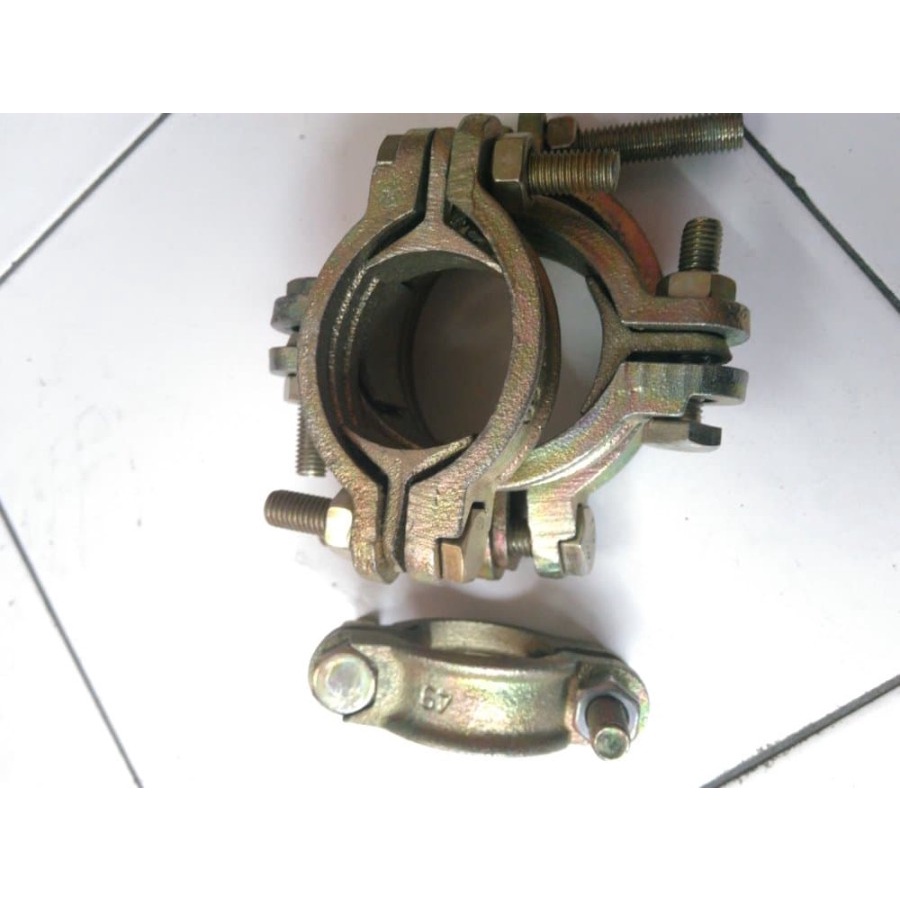 Double Bolt Clamps 2 1/2INCH SL clamp 94 clamp heavy duty thick iron SL94 | Shopee Malaysia