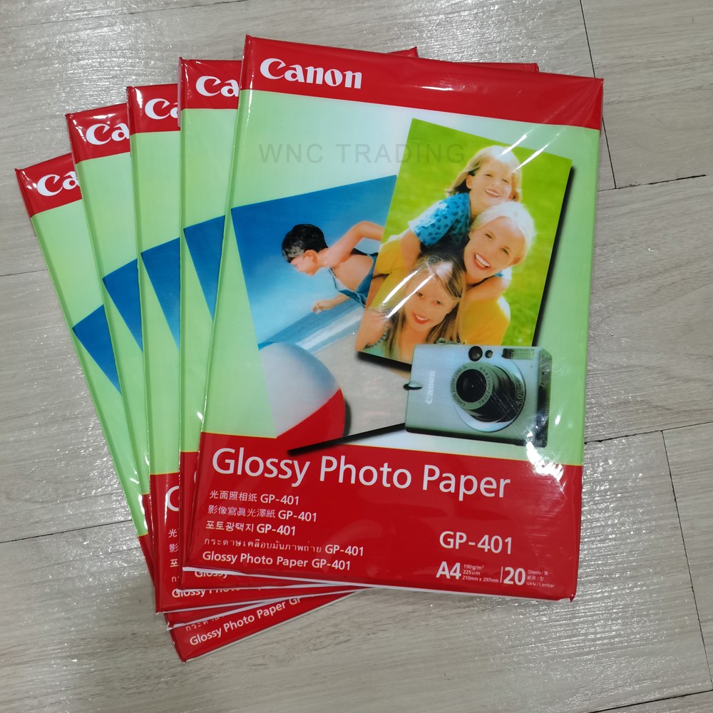 A4 CANON Glossy Photo Paper 225gsm- A4 ( 20sheets) | Shopee Malaysia
