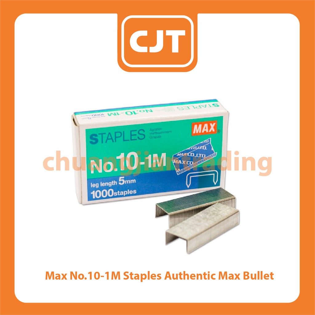 CJT Max No.10-1M Staples Authentic Max Bullet 1 Box / Elite Staples No ...