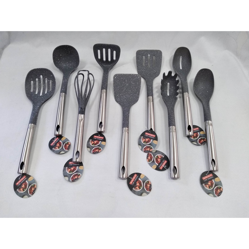 Kitchen Tool Set Turner Ladle Masher Egg Beater Utensil Cookware With ...