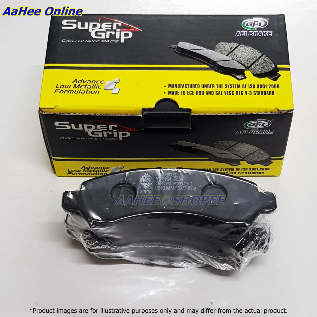 AFI Brake Pad Front - Perodua Axia Bezza Myvi Lagibest Super Grip ...