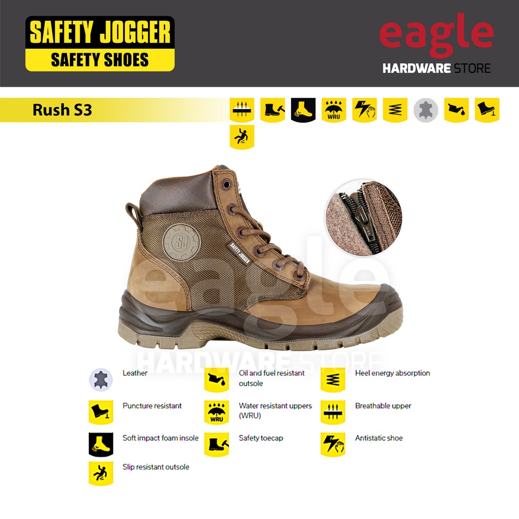 Safety Jogger Rush Safety Shoe | Shopee Malaysia