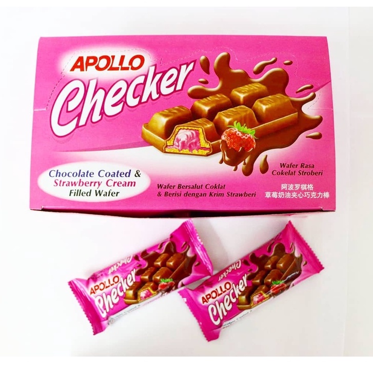 Apollo Checker / Bubble Chocolate Wafer Bar / Creamed Wafer / Super ...