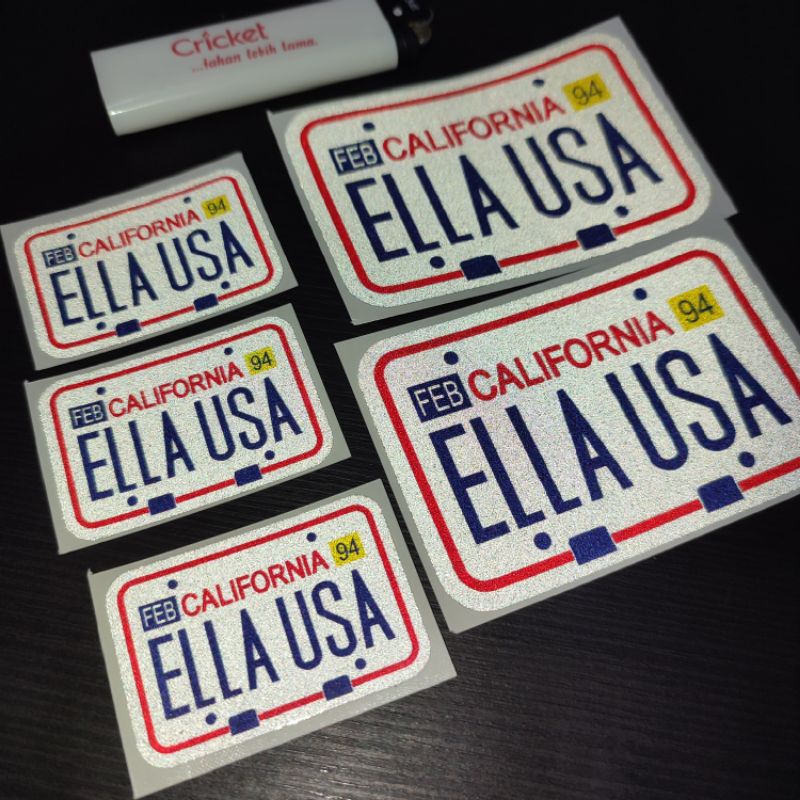 Sticker Ella usa pantul cahaya Printing | Shopee Malaysia