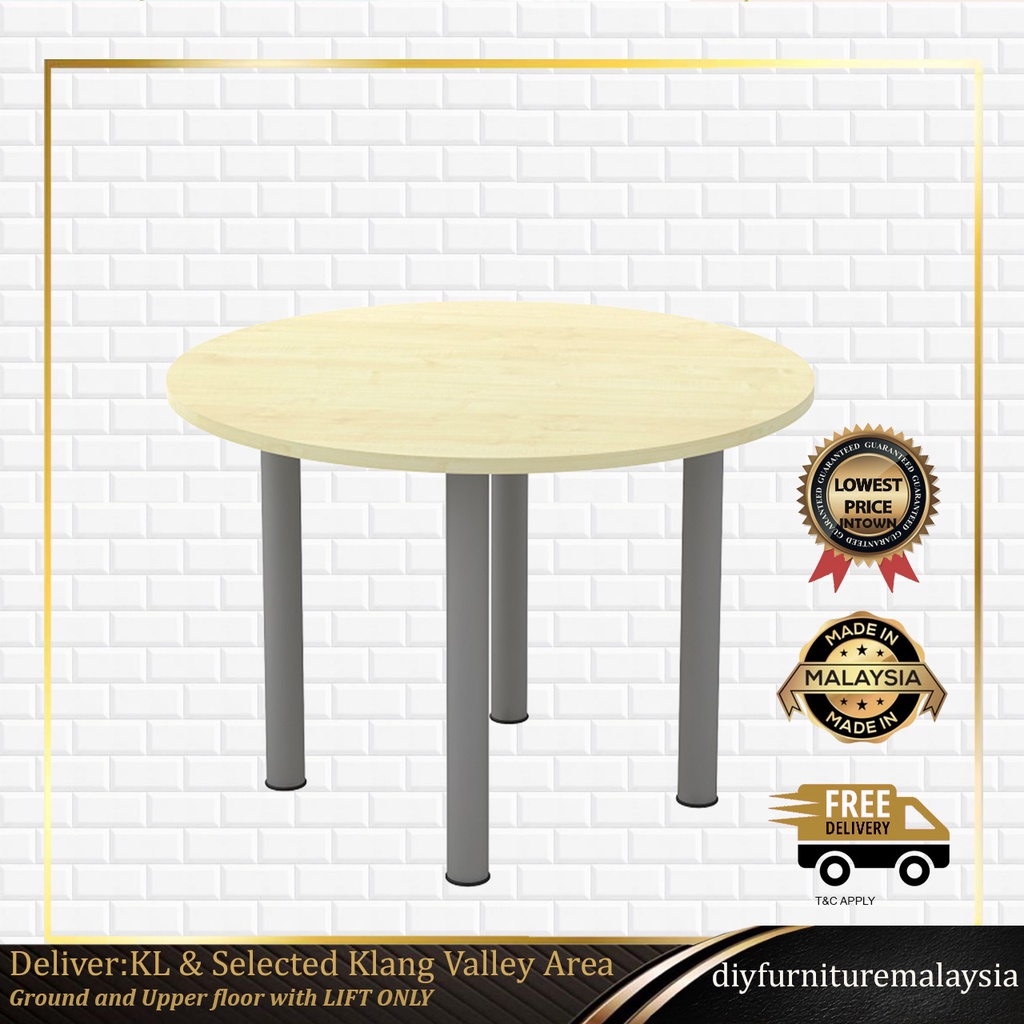 Round Conference Table | Meja Mesyuarat 3f/4ft | Meeting Table | Office ...