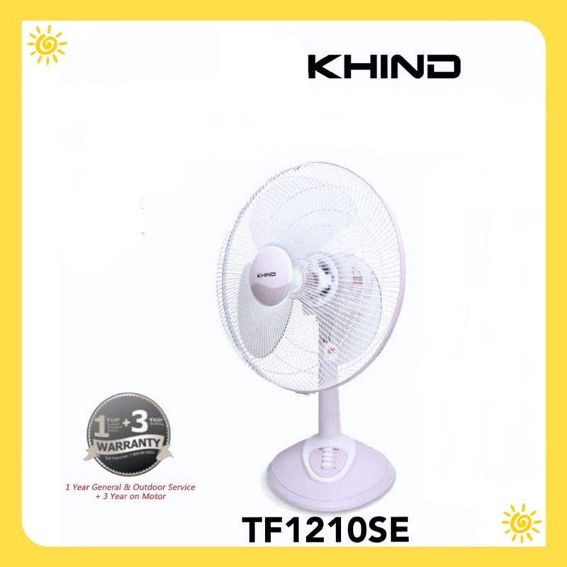 Khind Table Fan (12") TF1210SE With Bubble Wrap | Shopee Malaysia