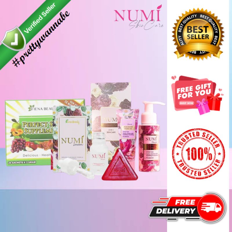 NUMI SKINCARE PSS SERUM CLEANSER SOAP REPAIR KIT FIENA BEAUTY ORIGINAL HQ + FREE GIFT 🎁 | Shopee ...