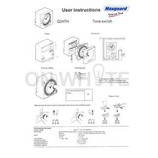 EMANN EDS-711 / MAXGUARD Q24TH / EH711 24hrs Analog Time / Timer Switch ...