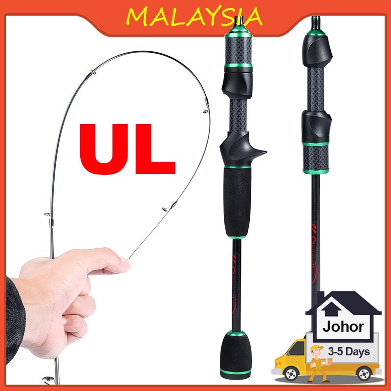 🔥Malaysia Fishing Rod 1.68m/1. 8m UL Power Fishing Rod Solid Tip Micro ...