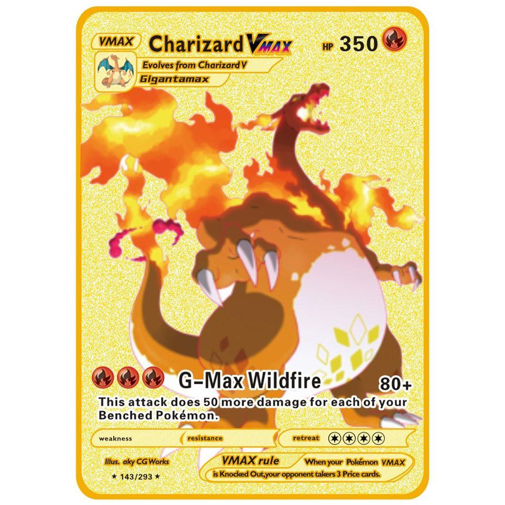 EXPEN Pokemon Cards Children Gift Trading Battle Charizard Limited ...