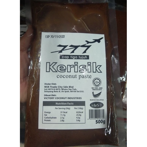 Kerisik / kelapo Rendang / coconut paste 500 gram | Shopee Malaysia
