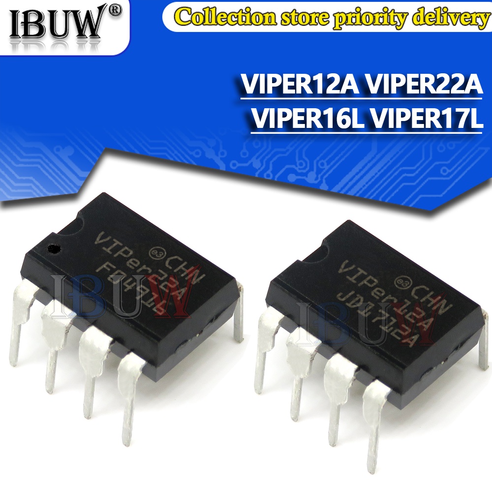 10PCS VIPER12A DIP8 VIPER12 DIP 12A DIP-8 VIPER22A Viper222 VIPER32 VIPER20A VIPER20 VIPER53 ...