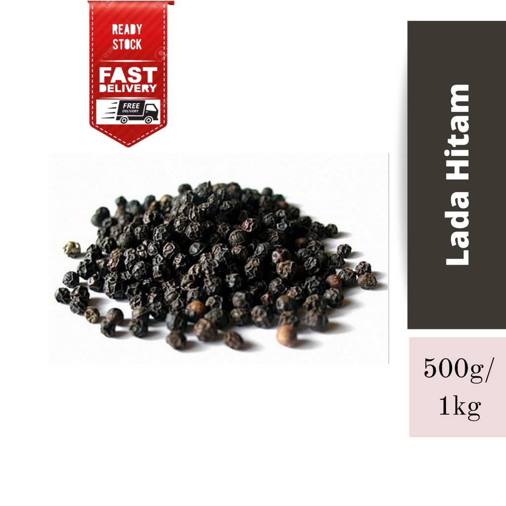 Lada Hitam | Black Pepper | 200g/ 500g/ 1kg | Groceries | Spices ...