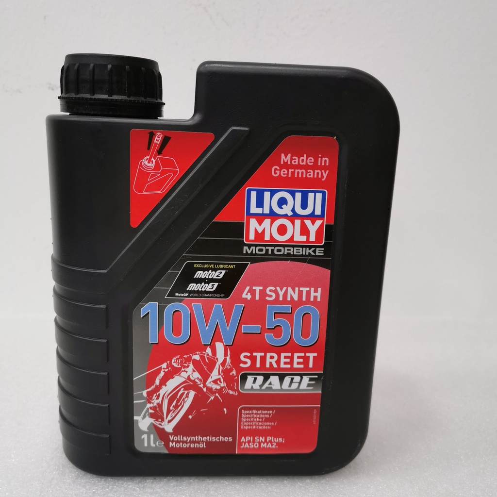 LIQUI MOLY FULLY SYNTHETIC 4T MINYAK HITAM ENGINE OIL10W40 10W50 10W60 ...