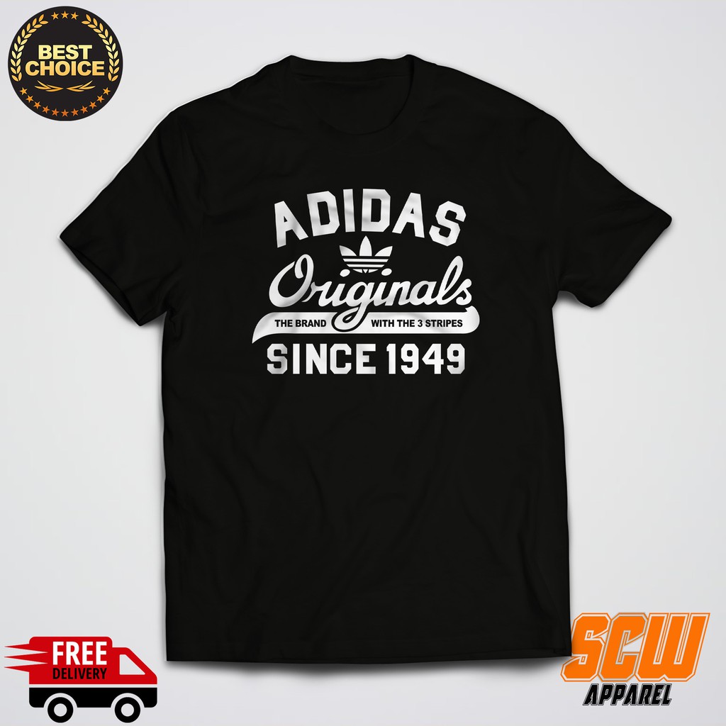 🔥BAJU PREMIUM VIRAL🔥ADIDAS SINCE 1949 TSHIRT HIGH QUALITY COTTON ...