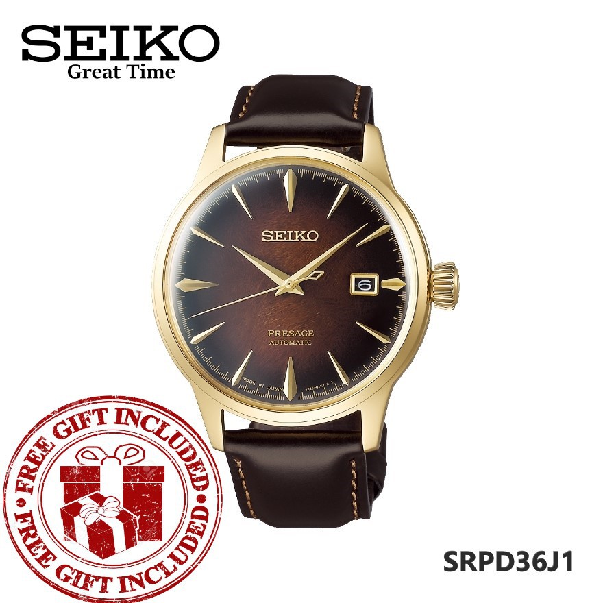 Seiko Presage SRPD36J1 "Old Fashioned" Cocktail Limited Edition Box Set ...