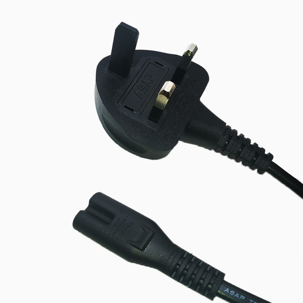 3pin Power Cord Cable 1.3M+- 13A Desktop PC LCD Monitor Laptop Printer ...