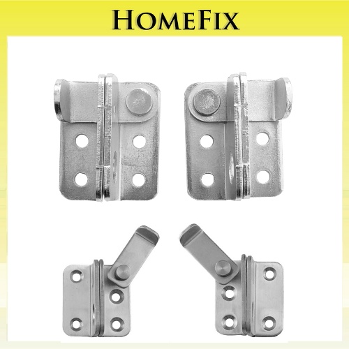 Chrome Left Right Lock Door Swivel Bolt Swing Bolt Security Door Latch ...