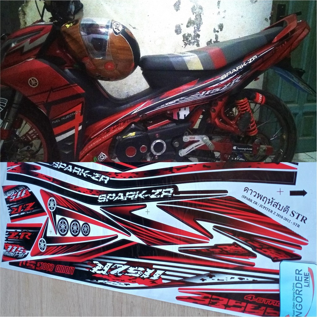 Yamaha Jupiter Z New Spark 115 ZR Z Robot Motorcycle Striping Sticker ...