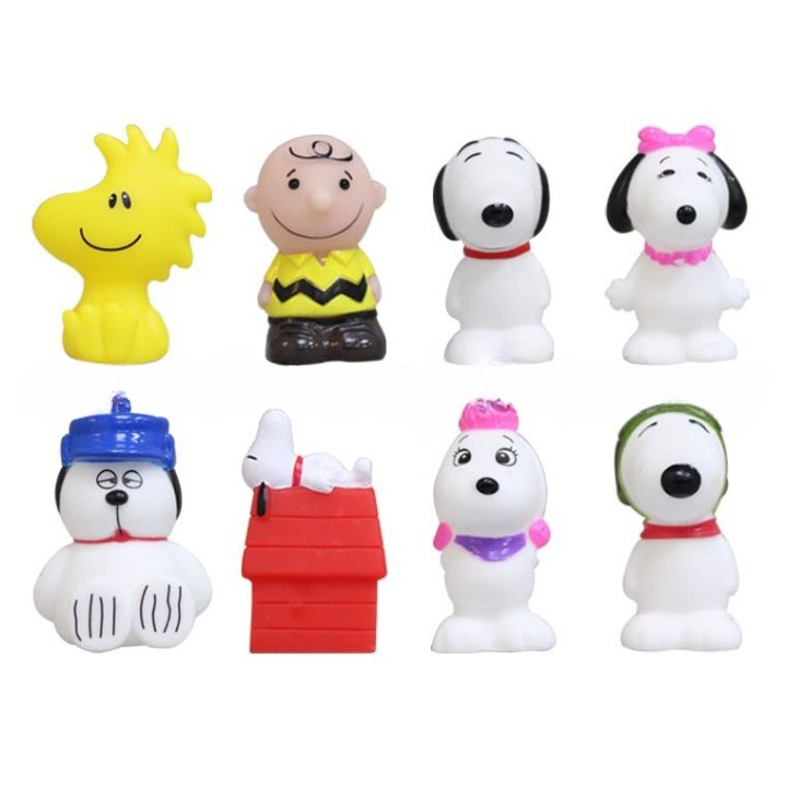 Snoopy 8pcs Cake Decorations Set / Toys / Dolls 史努比卡通蛋糕装饰/玩偶/玩具/公仔 | Shopee Malaysia