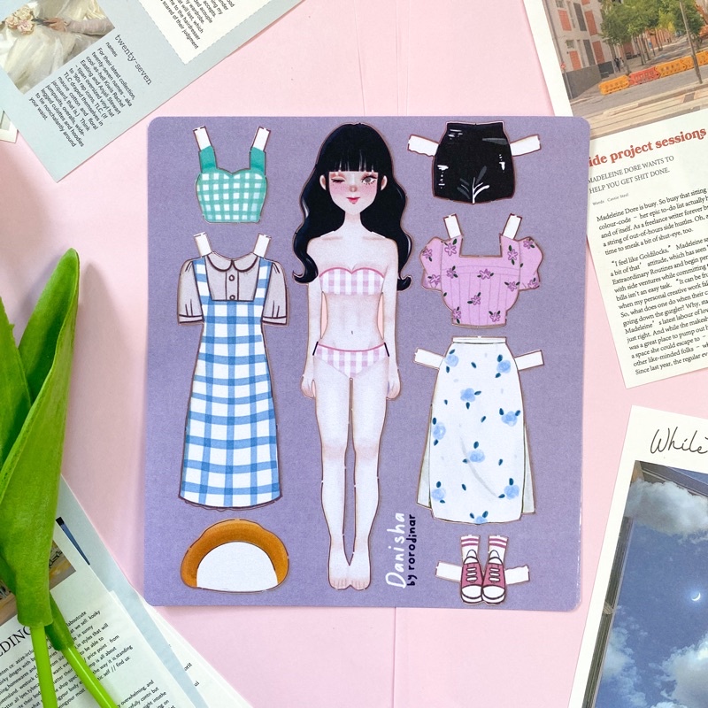 "PREMIUM Chara" Paper Doll Old School Toys Bepe BP Disassembly Paper ...