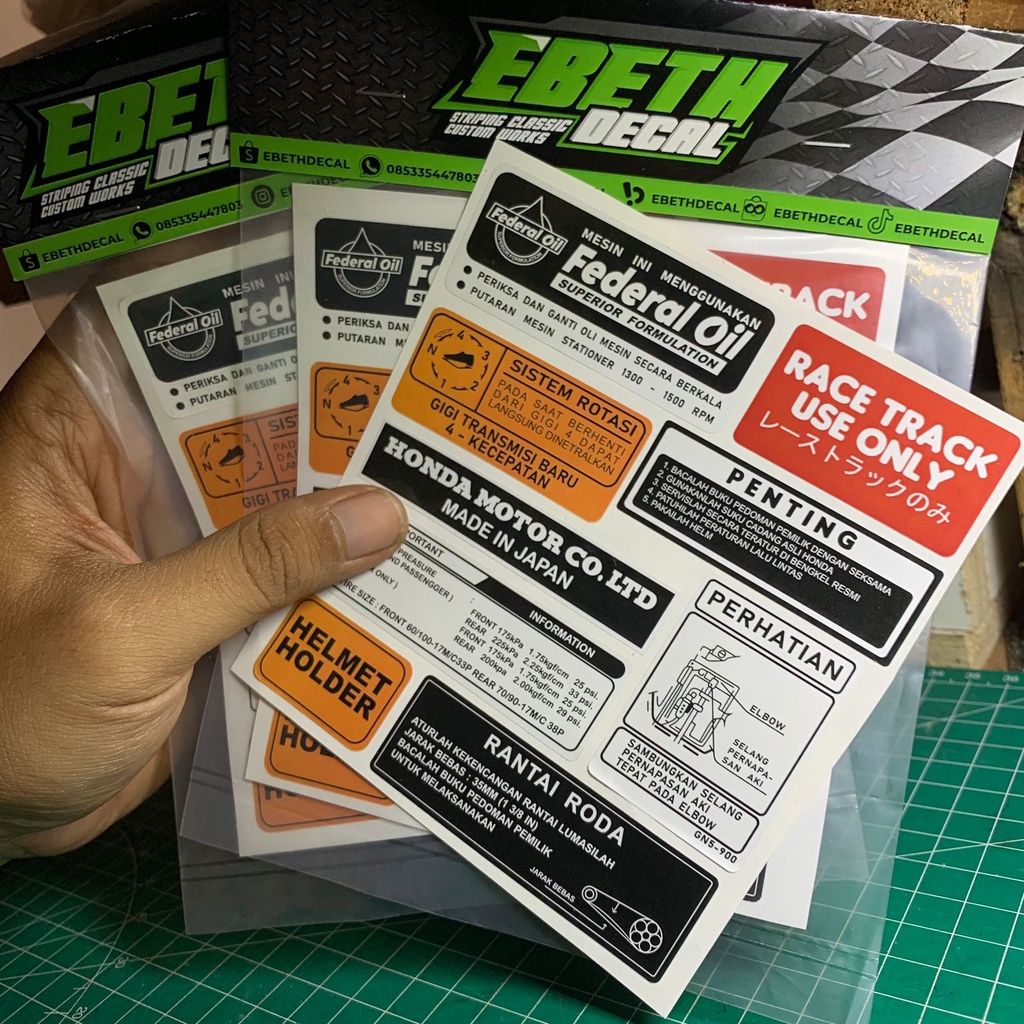 Ebethdecal Stickers complement to ORI (One Set, Already Cut According ...