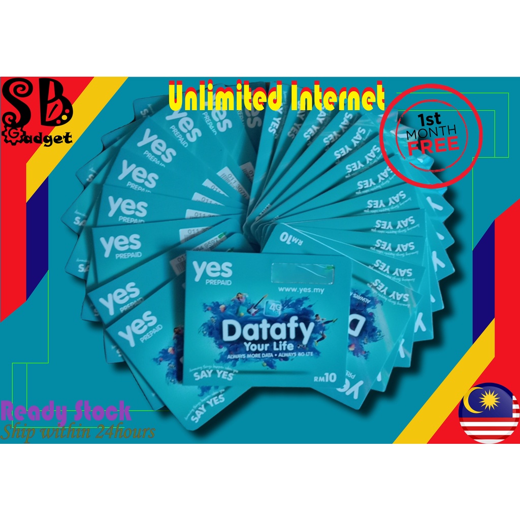 Yes 4g🔥Unlimited Internet Sim Card | Shopee Malaysia