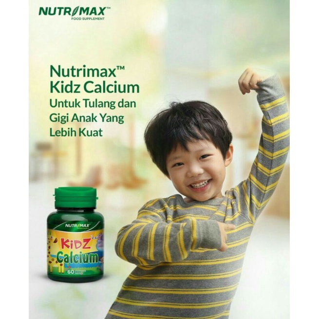 Nutimax Kids Calcium contains 30 tablets | Shopee Malaysia