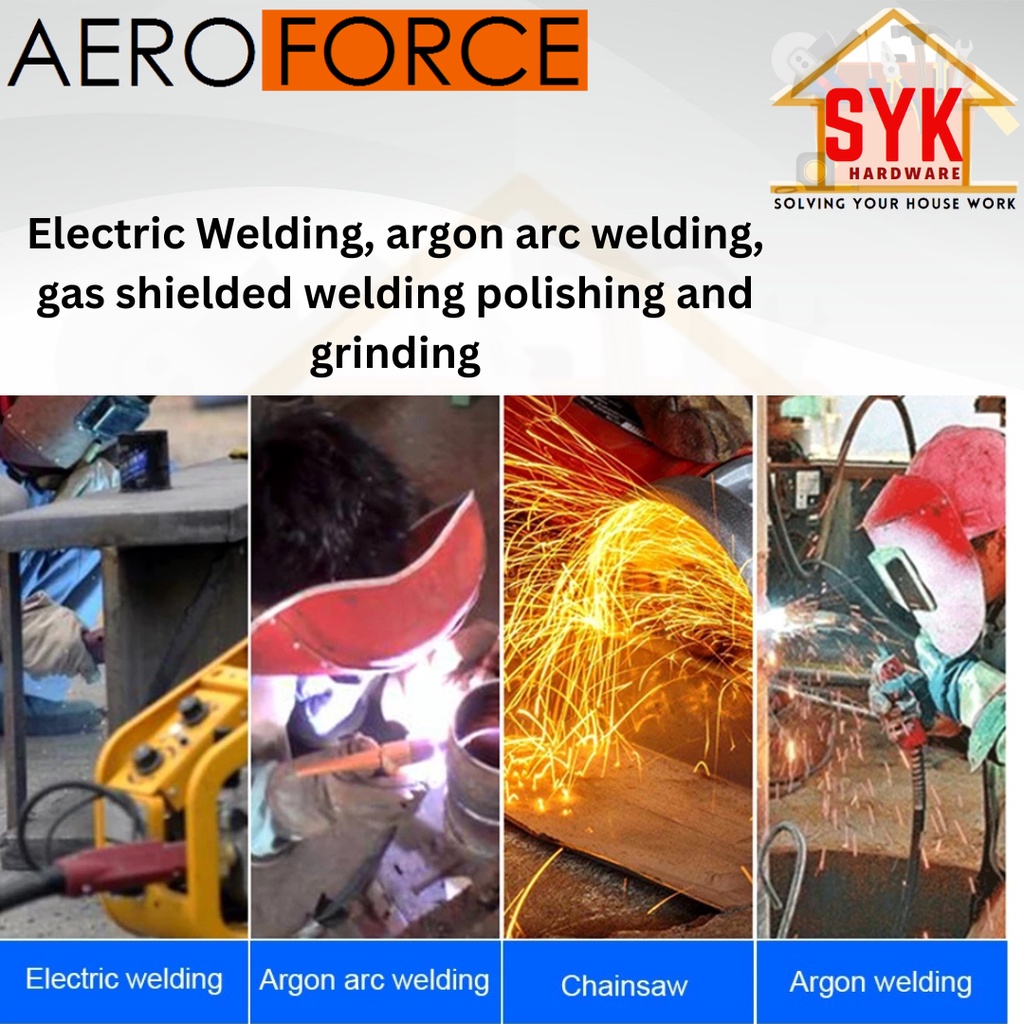 SYK AeroForce Solar Auto Darkening Welding Goggle Glass Eyes Goggle ...
