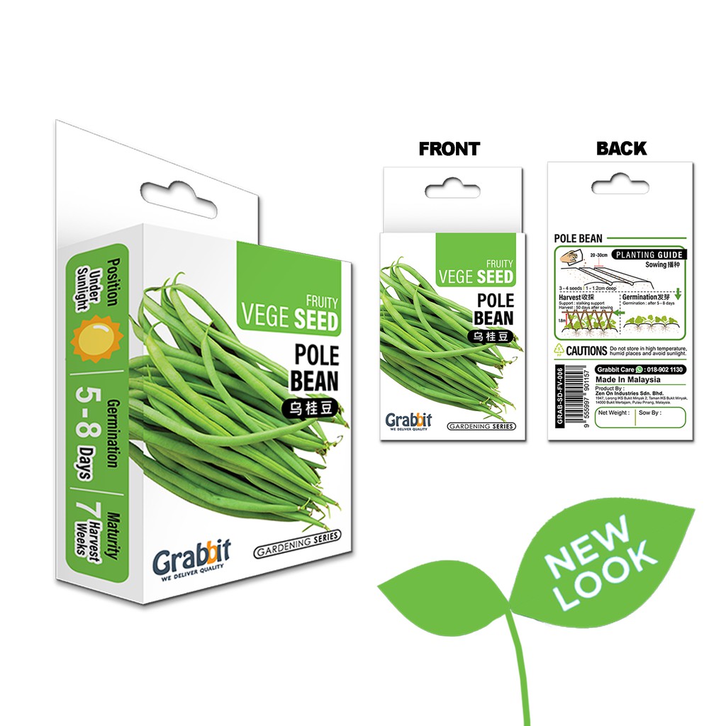 Grabbit Vegetable Seeds - Terung / Timun / Cili / Bendi / Kacang Botol ...