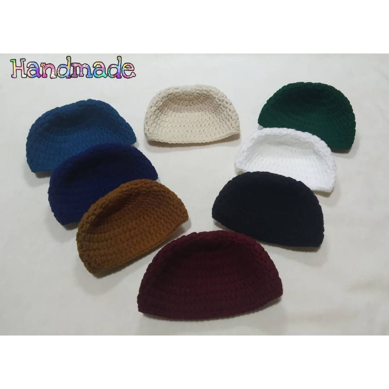 🎉Kopiah Raya🎉Kait Baby, Kanak2 dan Dewasa Handmade Crochet Knitted ...