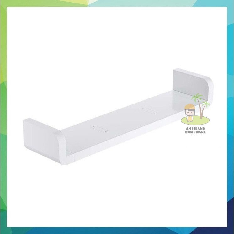 【HOMEWARE】Bathroom / Kitchen Floating Wall Shelf No Drill Hanging Shelf ...