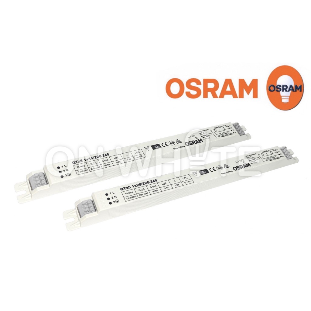 OSRAM Electronic Ballast QTz5 114 / 128 T5 8W/ 14W / 21W / 28W 220V ...