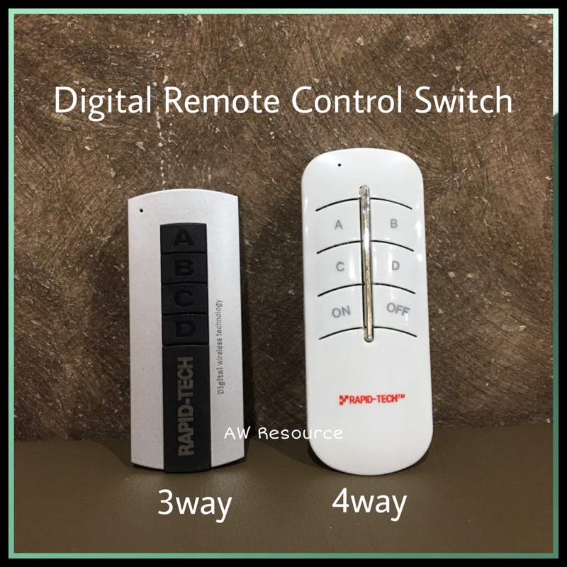 💥Ready Stock💥 3Way 4Way 220V Wireless Receiver Lamp Light RF Remote ...