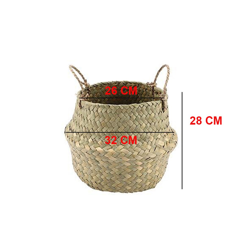 Seagrass Basket Woven Seagrass Basket Braided Rope Basket For Storage ...