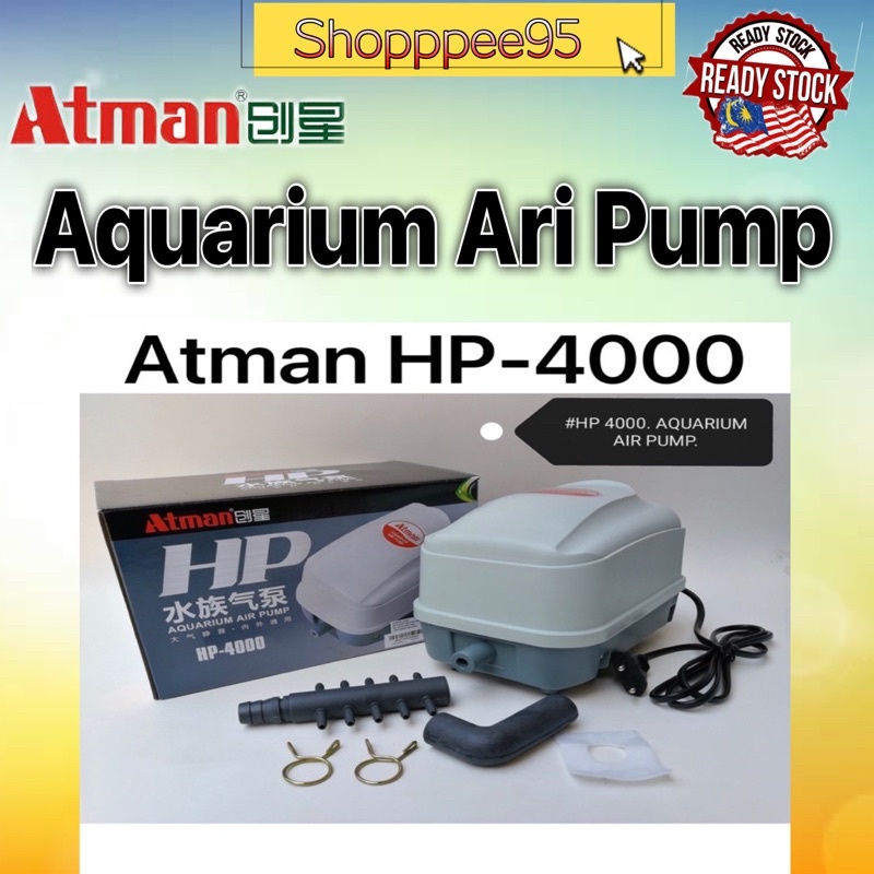 🇲🇾Atman HP Series Aquarium Air Pump Atman HP-4000 Aquarium Airpump ...