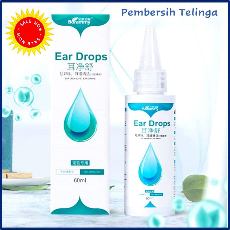 LARGE VOLUME Eye & Ear Drop Cat Dog Earmite Ubat Pembersih Mata dan ...