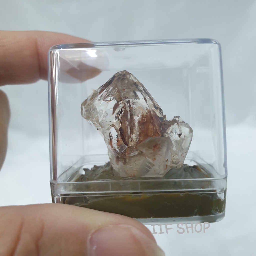 Natural Skeletal Quartz (have display case)/Unusual rare small Skeletal ...