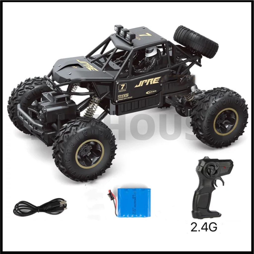 2.4GHz Monster Truck Remote Control Car 4x4 Remote Control Truck Kereta ...