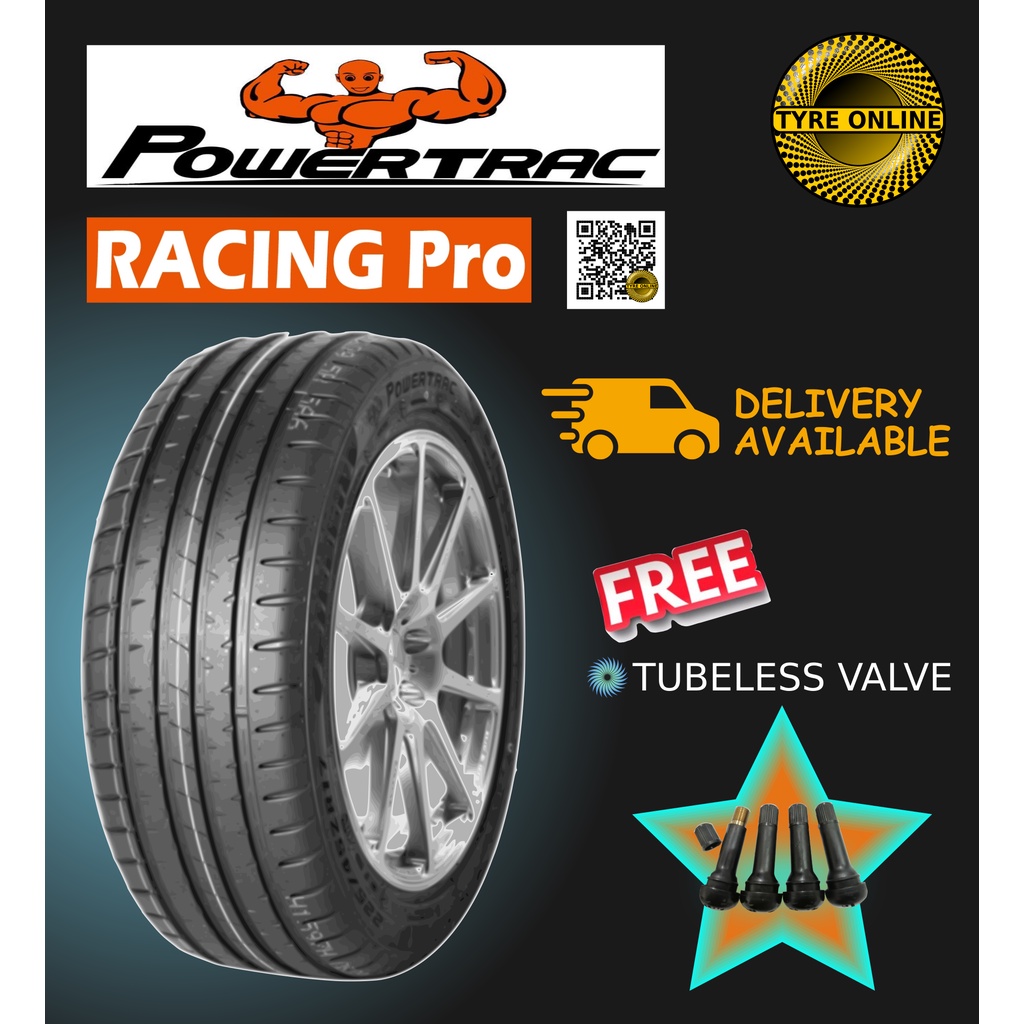 POWERTRAC RACING PRO 205/45R16 NEW TYRE TIRES TAYAR BARU MURAH RIM 16 ...