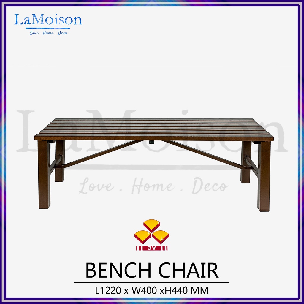 LaMoison 3V METAL BENCH CHAIR KERUSI BESI FOLDABLE GARDEN CHAIR KERUSI ...