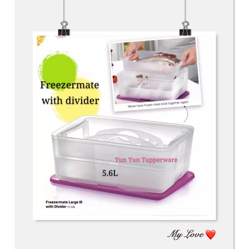 Tupperware Freezermate Large III with Divider (1) 3.1L | Shopee Malaysia