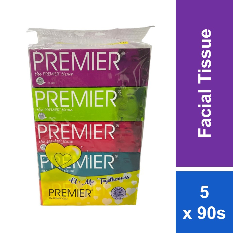 Premier Facial Tissue 5x90'S (Face) | Shopee Malaysia