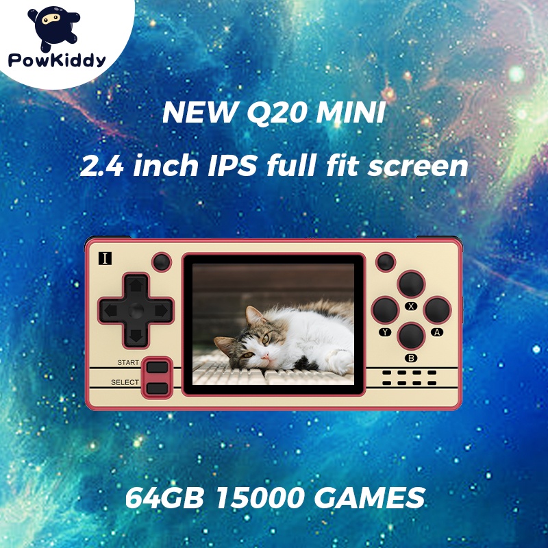 POWKIDDY Q20 MINI Open Source 2.4 Inch OCA Full Fit IPS Screen Handheld ...