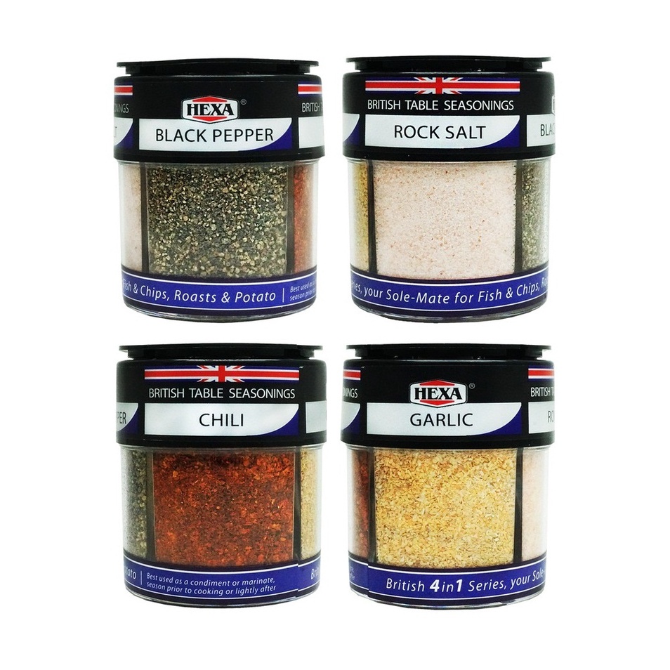 HEXA HALAL Spice 4 in 1 British Table Seasoning 85g l American BBQ ...
