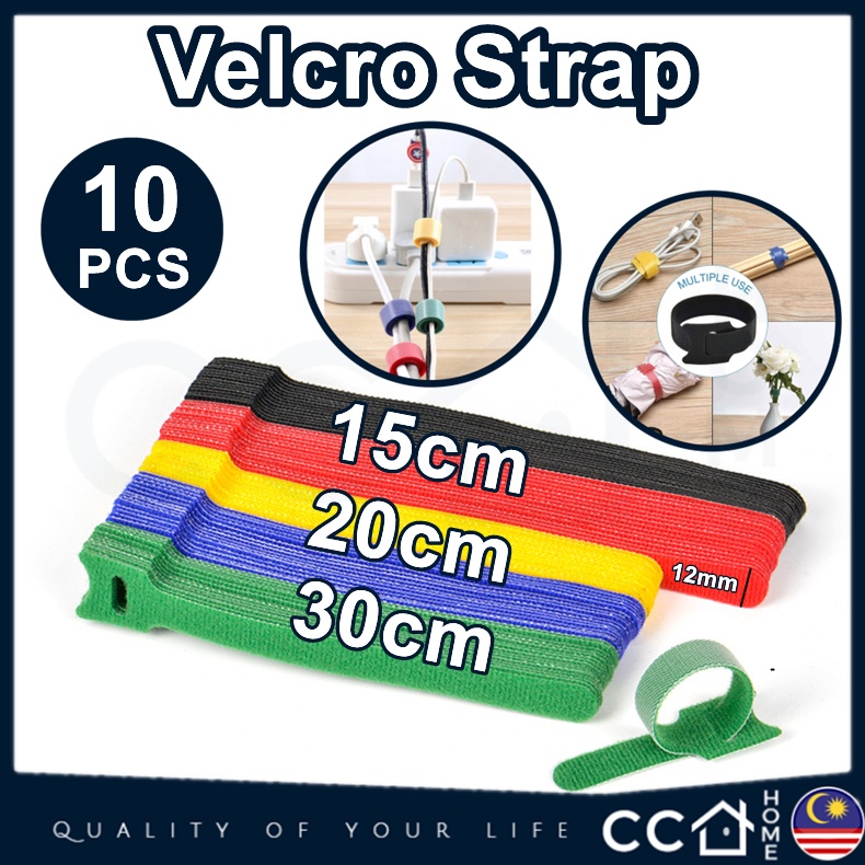 Velcro Strap reusable cable tie fastening tape wire magnetic cable ...
