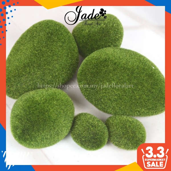 ARTIFICIAL MOSS STONE / POLYFORM LUMUT BATU ORKID / BATU LUMUT ORKID ...