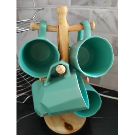 Simple Wooden Cup Holder Mug Holder Coffee Cup Holder/Coffee Cup Holder ...